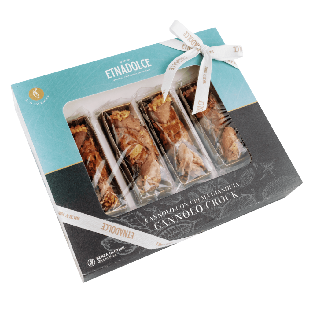 Etna Dolce Cannoli Farciti Gianduia 4 Stuks In Geschenkdoos 120 Gram 8